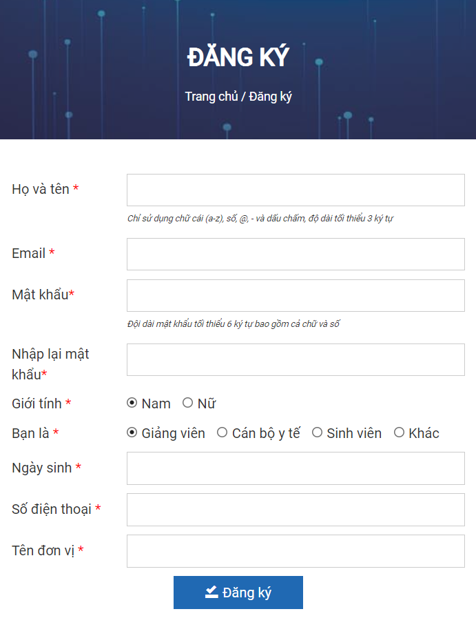 Hướng dẫn đăng ký đề tài